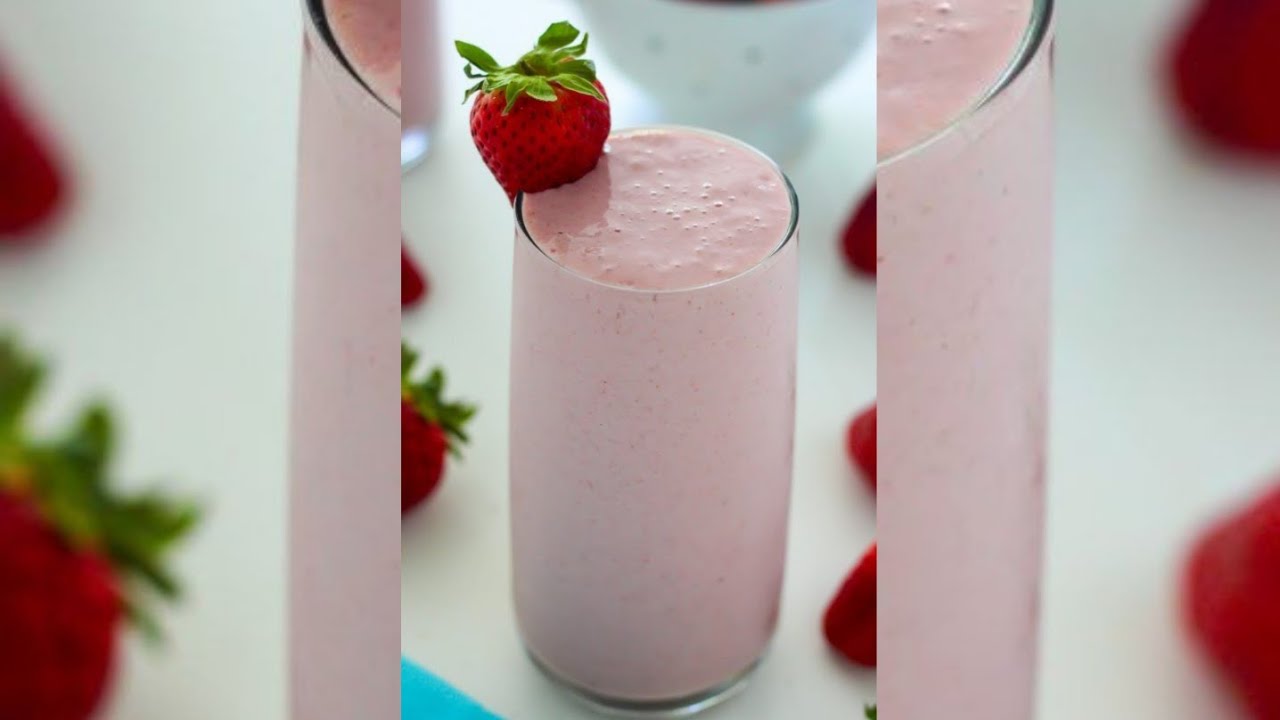 Strawberry Shake Recipe | Easy Healthy and quick recipe | Best shake ...