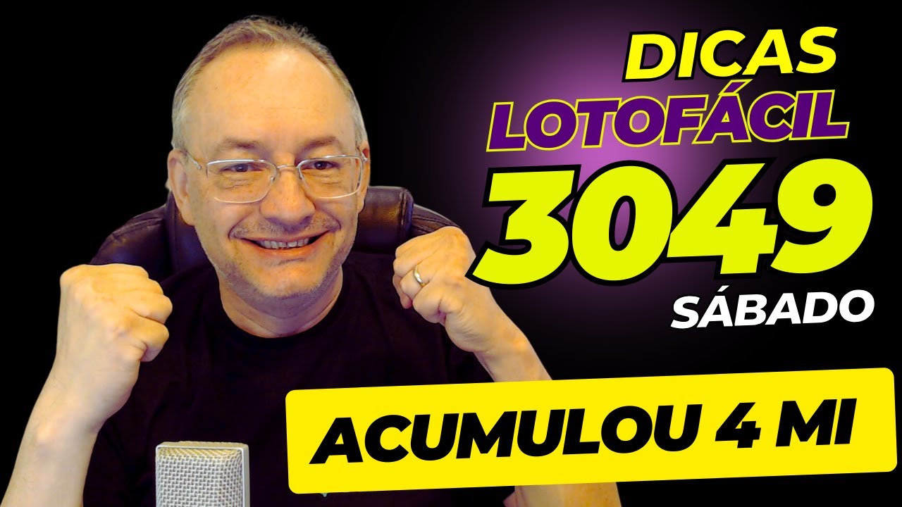 ACUMULOU 4 MI | Veja as Melhores Dicas para Lotofácil 3049 p/ Ganhar ...