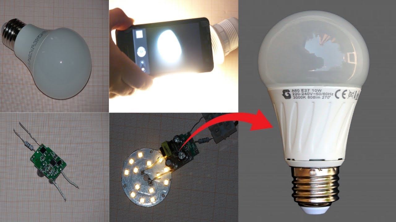 LED bulbs making process - YouTube