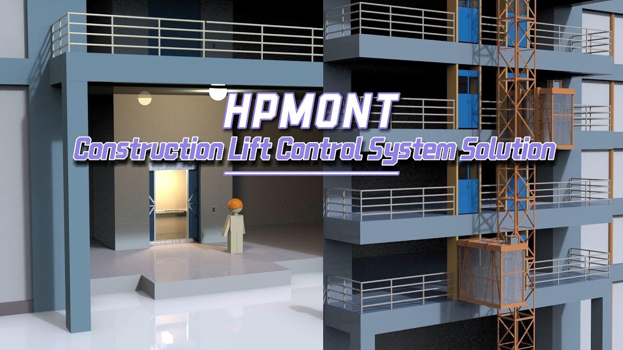 #hpmont #construction Lift Control System Solution#shaft type #hanging ...