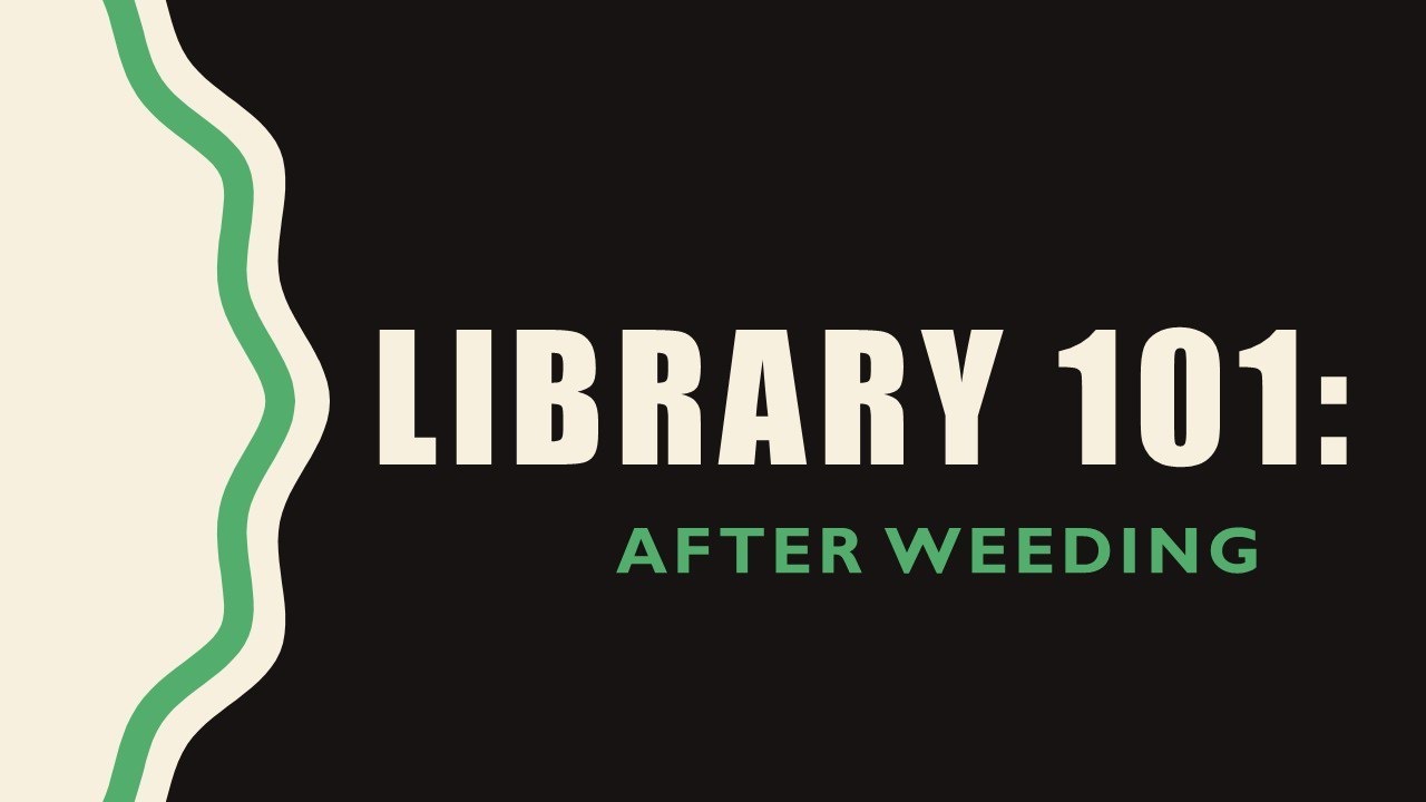 Library 101: After Weeding - YouTube
