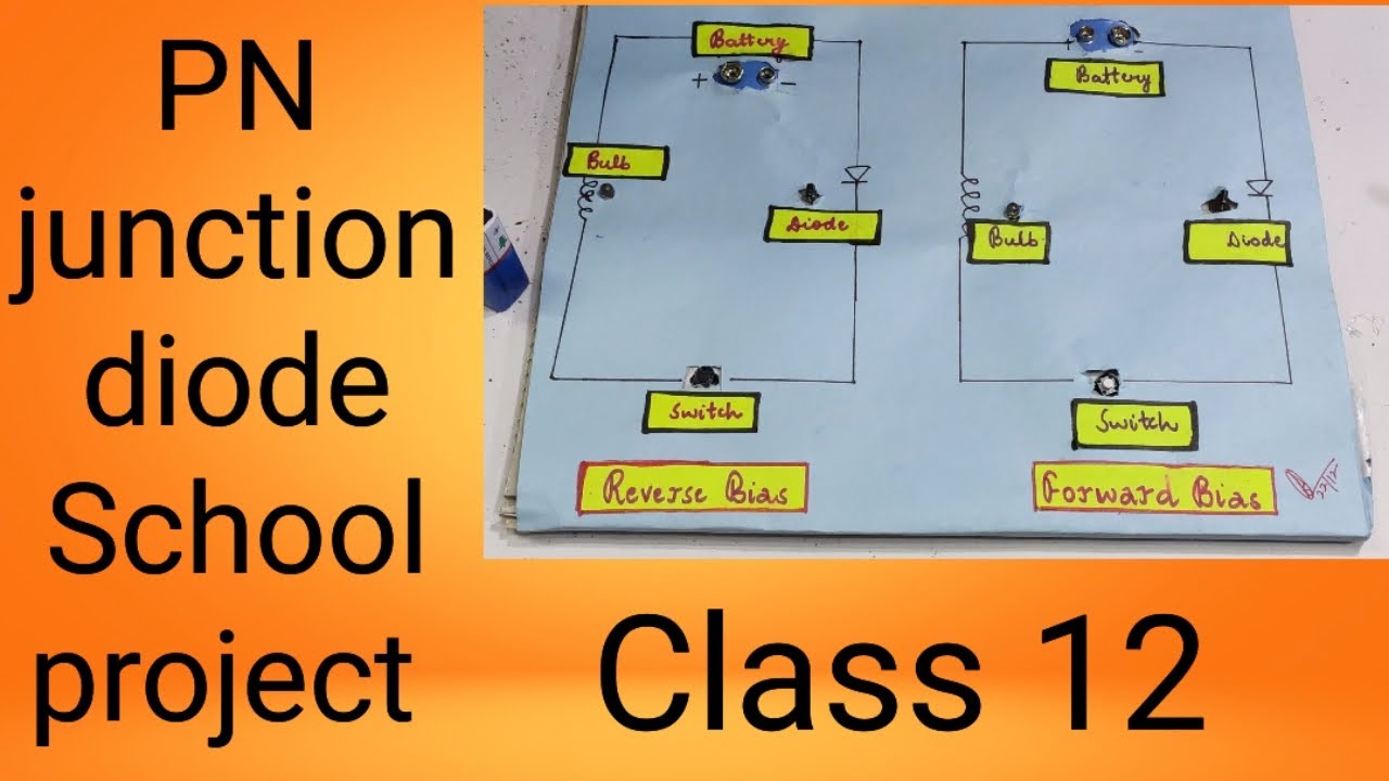 PN junction diode school project || ALL ROUNDER WORLD - YouTube