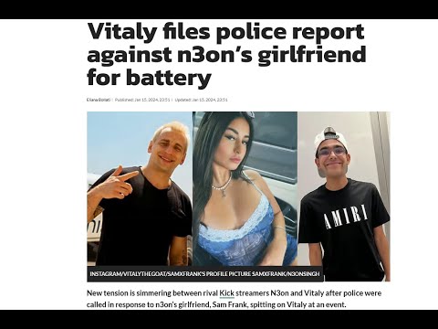 Vitaly Spit on by Sam Frank, N3ON hides behind Security - YouTube