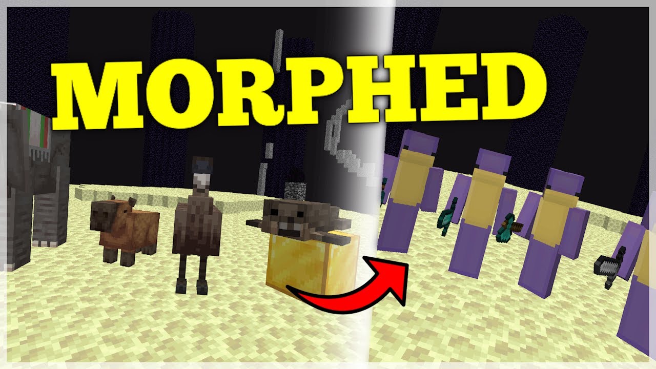 Minecraft But You Can Morph Into Any Mob - YouTube