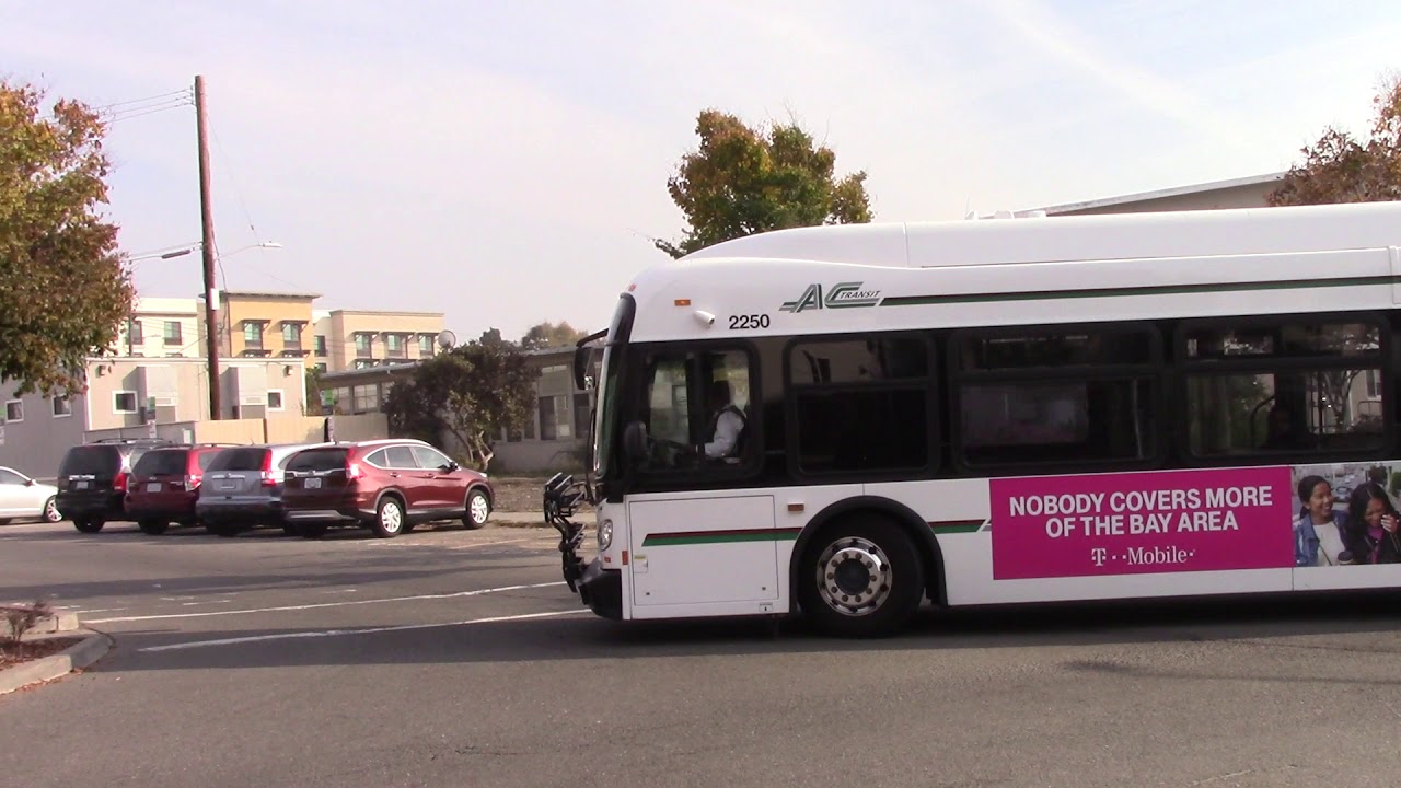 AC Transit - New Flyer XD60 Route 52 #2250 - YouTube