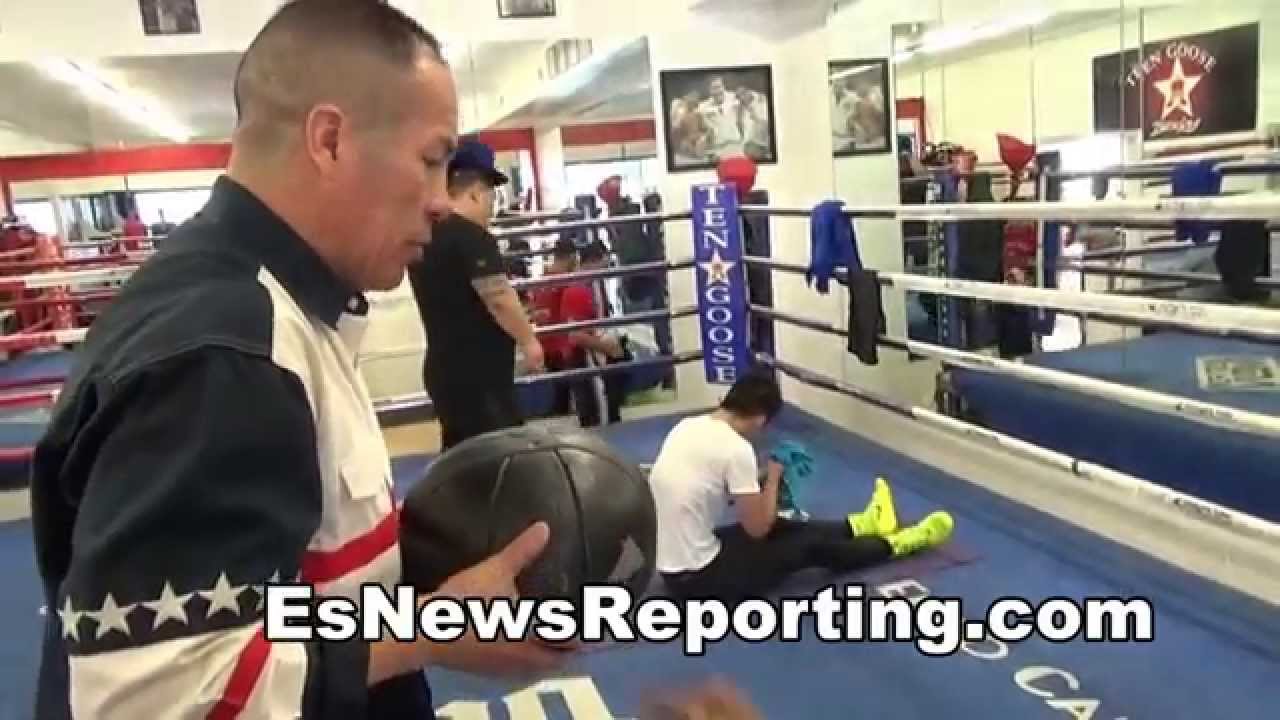 boxing stars marcos forestal and king tug getting a six pack - EsNews ...