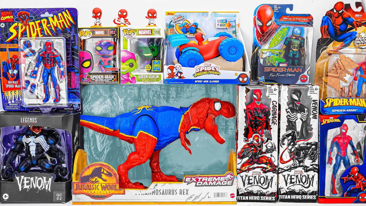 Spider-Man Toy Collection Unboxing Review| Spidey and His Amazing ...