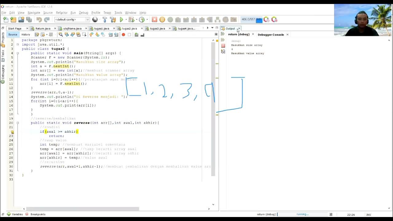 Tugas Rekursif Pada java - YouTube