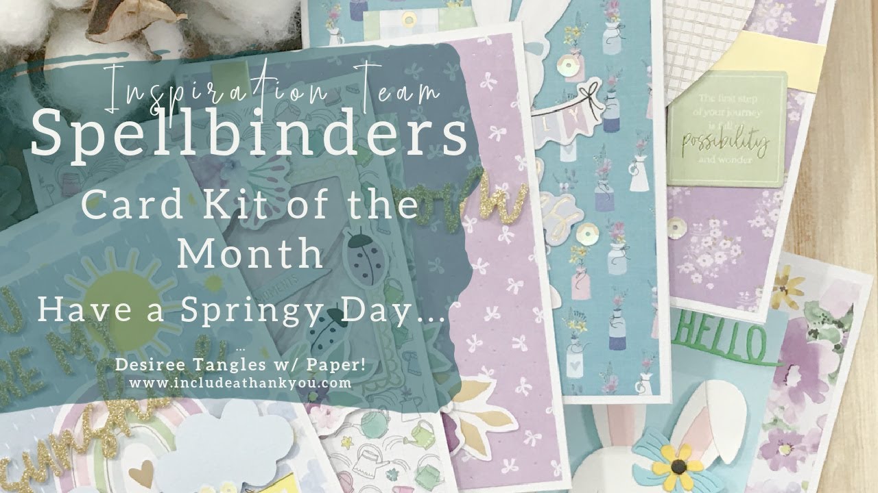 10 Cards – 1 Kit | Spellbinders Card Kit of the Month | Have a Springy ...