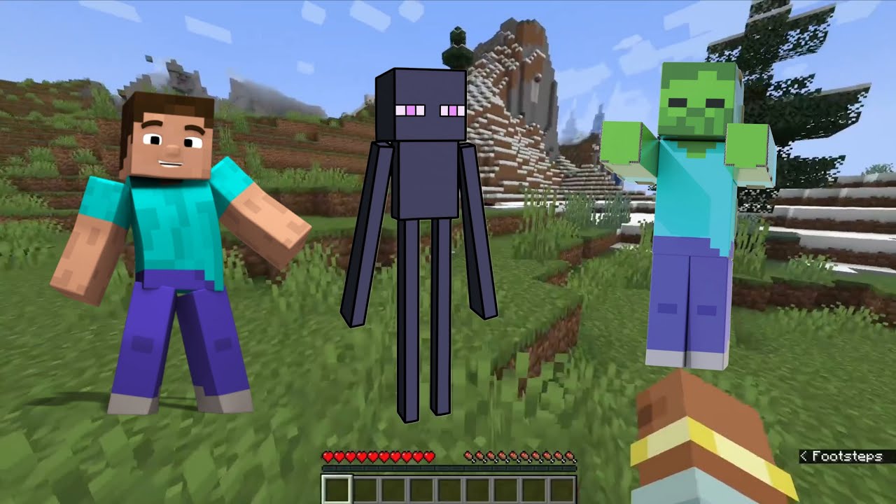 ENDERMAN FOR FIGHT AND ZOMBIE ATTACK MINECRAFT - YouTube