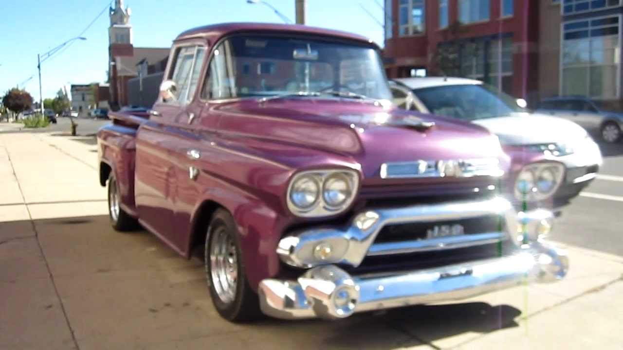1958 GMC Big Window Custom Short Bed for sale! - YouTube