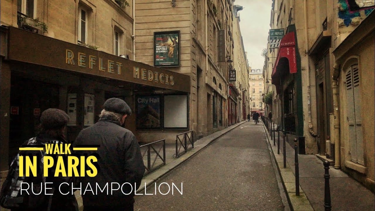 🇫🇷 [TRAVEL IN PARIS] WALK IN PARIS ( RUE CHAMPOLLION) 01/02/2021 PARIS ...