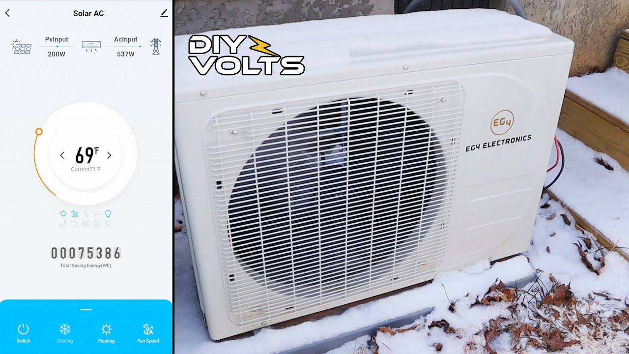 Running the EG4 12k Hybrid Mini Split in Winter - YouTube