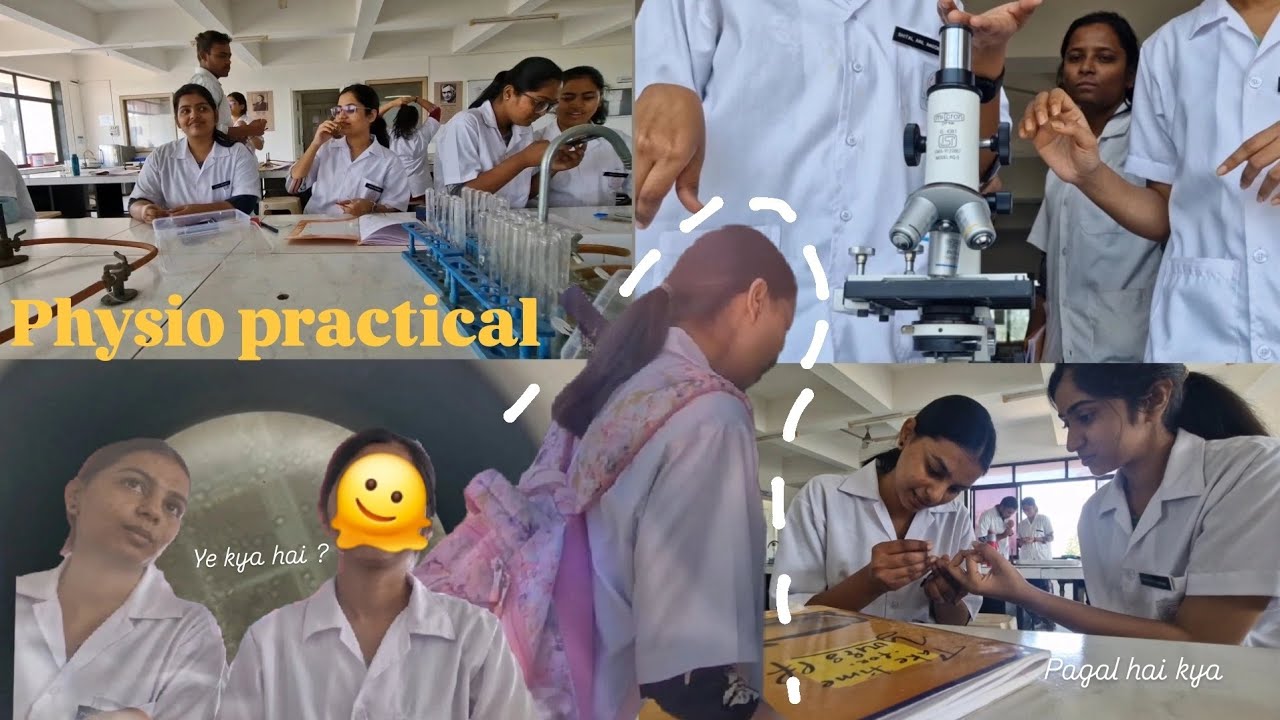 Physio practical ,kbh dental college #medicos#medvlog - YouTube