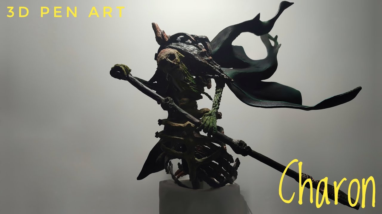 How to make Charon action figure using 3D pen - YouTube