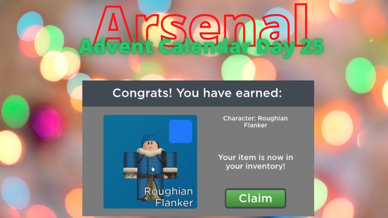 Merry Christmas Roblox Arsenal Day 25 Roughian Flanker - YouTube