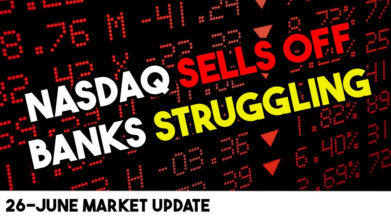 Stock Market Update | Nasdaq CONTINUES LOWER as FINANCIAL sector ...