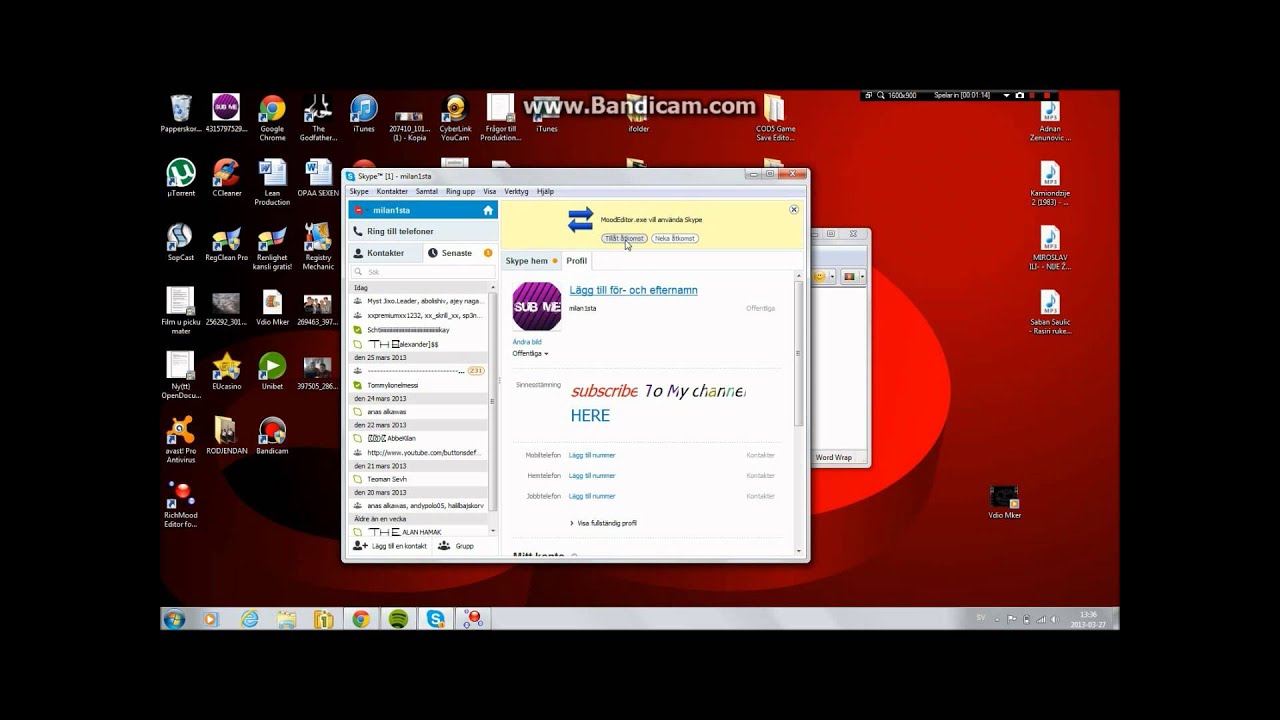 How to make color text in skype - YouTube