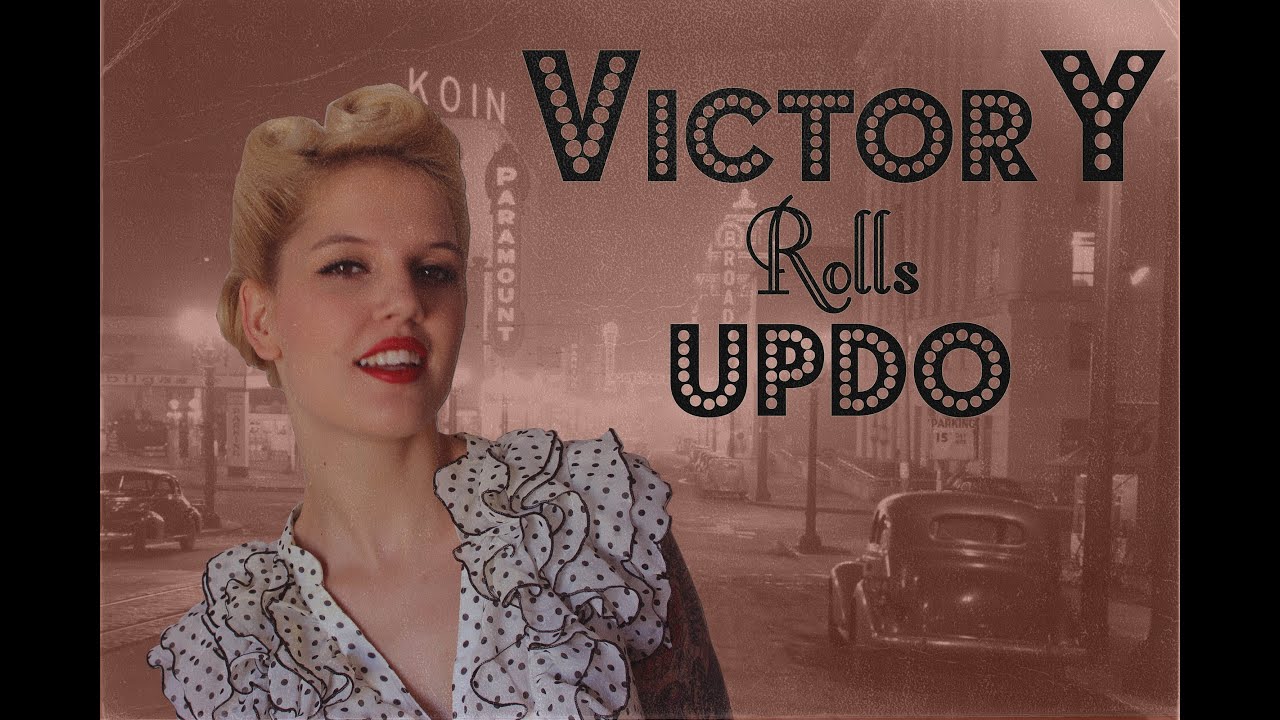 Victory Rolls Updo Χτένισμα (i MIKRI OLLANDEZA) - YouTube
