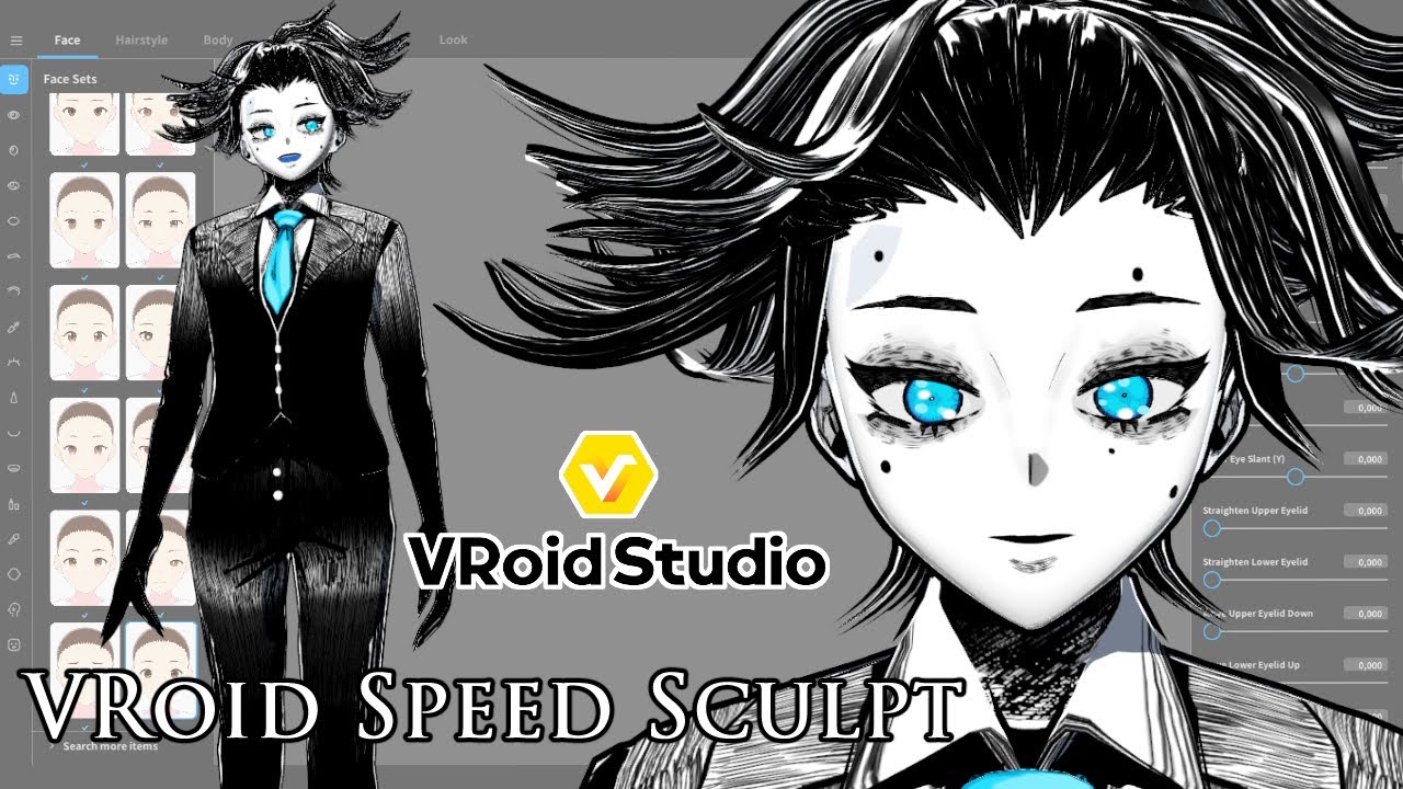 【Vroid】Vroid model ADOPT - Scribble boy | Speed Sculpt - YouTube