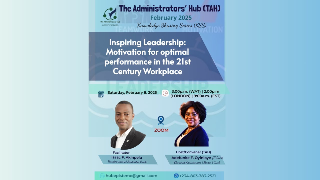 Inspiring Leadership: Motivation for optimal performance in the 21st ...