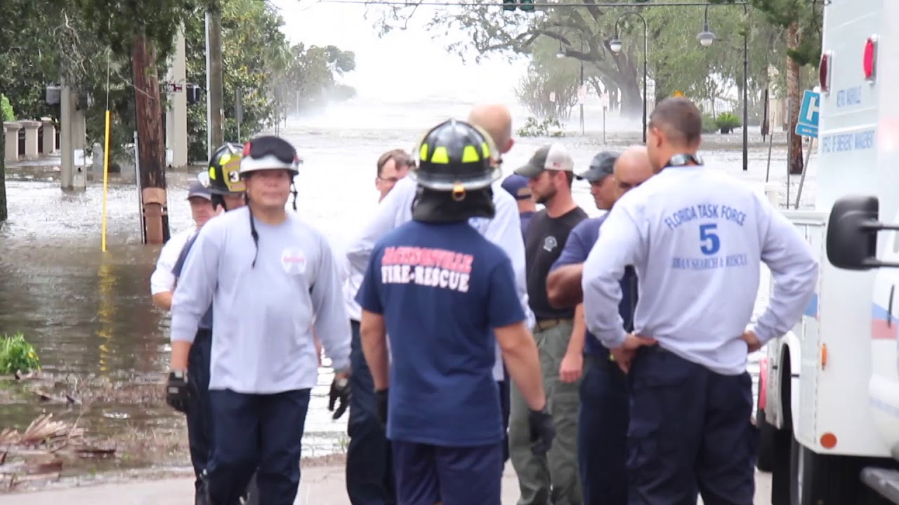 Hurricane Irma Jacksonville Fire Rescue Department (JFRD) Rescues - YouTube