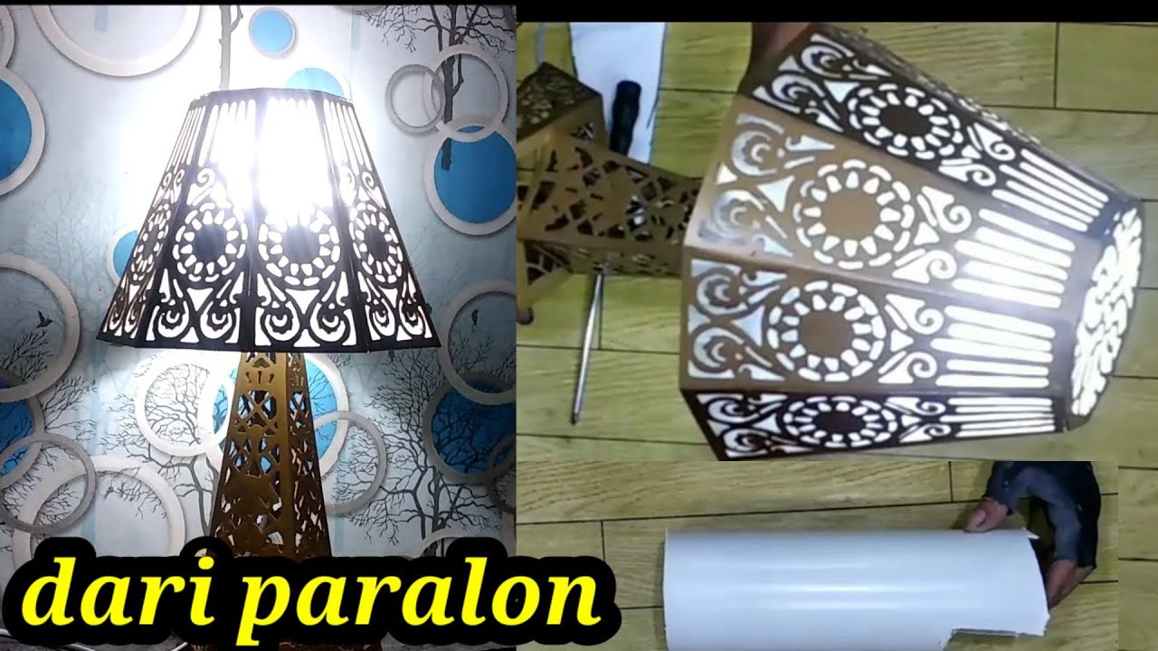 Ide usaha membuat Lampu tidur dari paralon || lampu kamar - YouTube