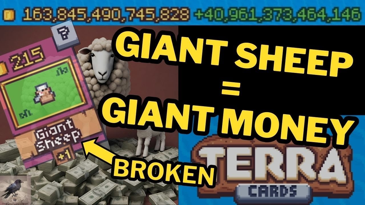 Giant Sheep = Giant Money in Terracards! Easy to break single card ...