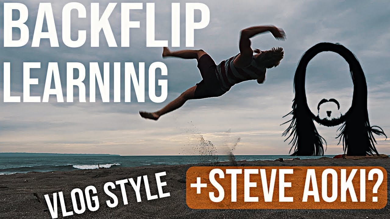 Backflip Progression 1 Week | Learning Back Flips with Strange Practice ...