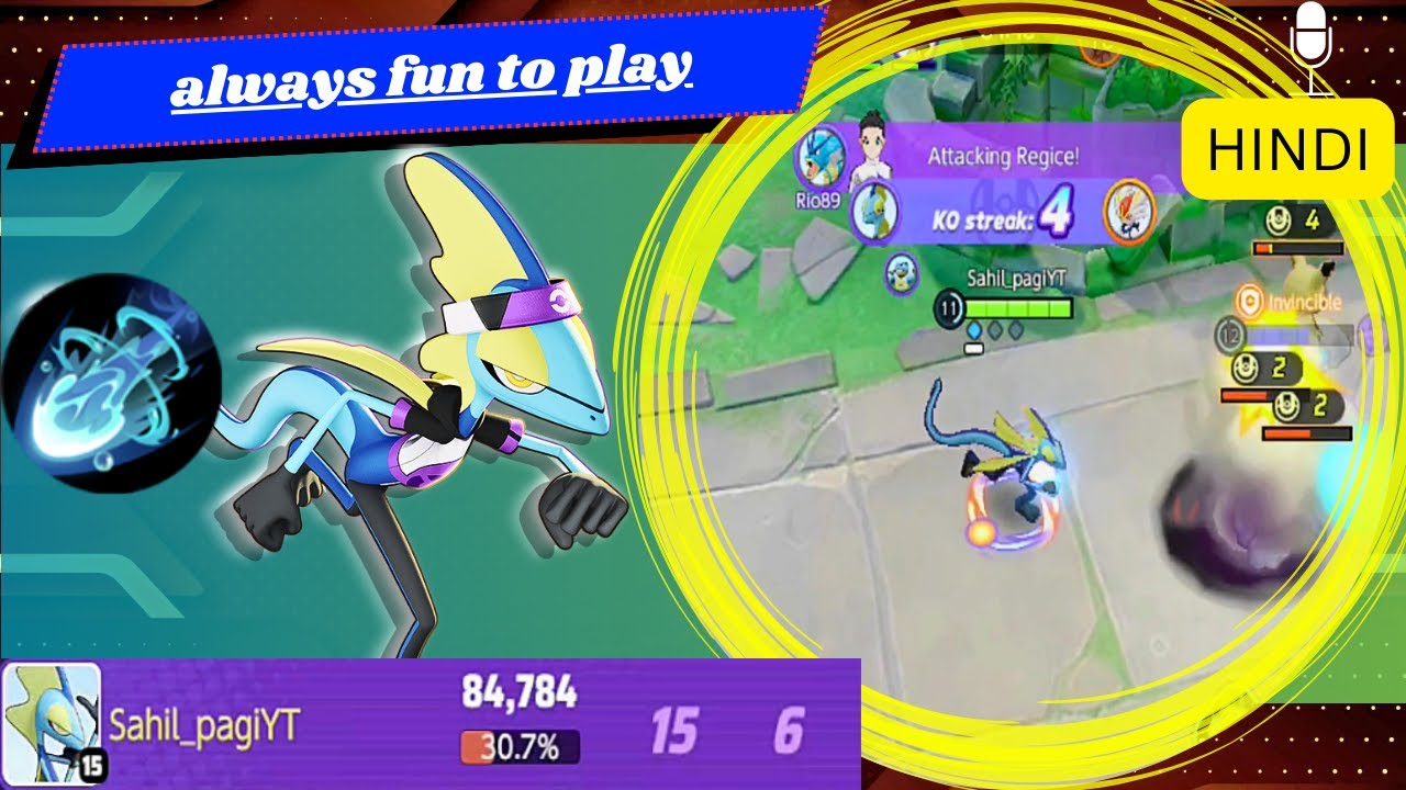 best way to have fun is with snipe shot Inteleon Pokemon unite hindi ...