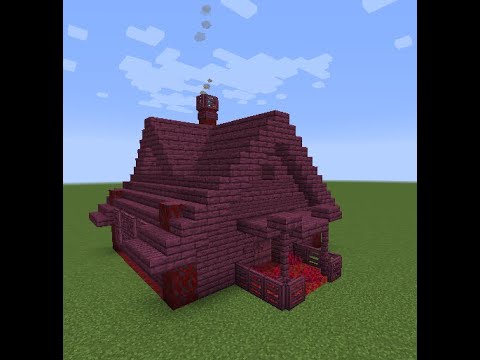Minecraft 1.16: A house Out Of Every Single Crimson Block ? - YouTube