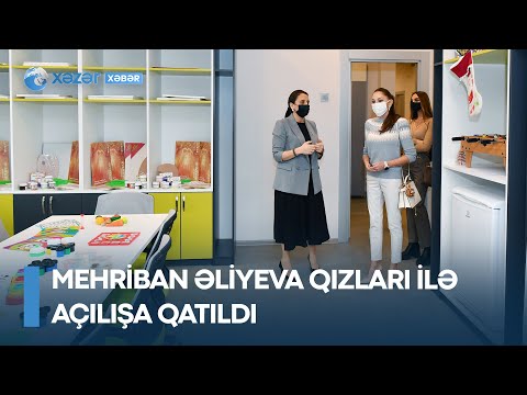 Mehriban Əliyeva qızları ilə açılışa qatıldı