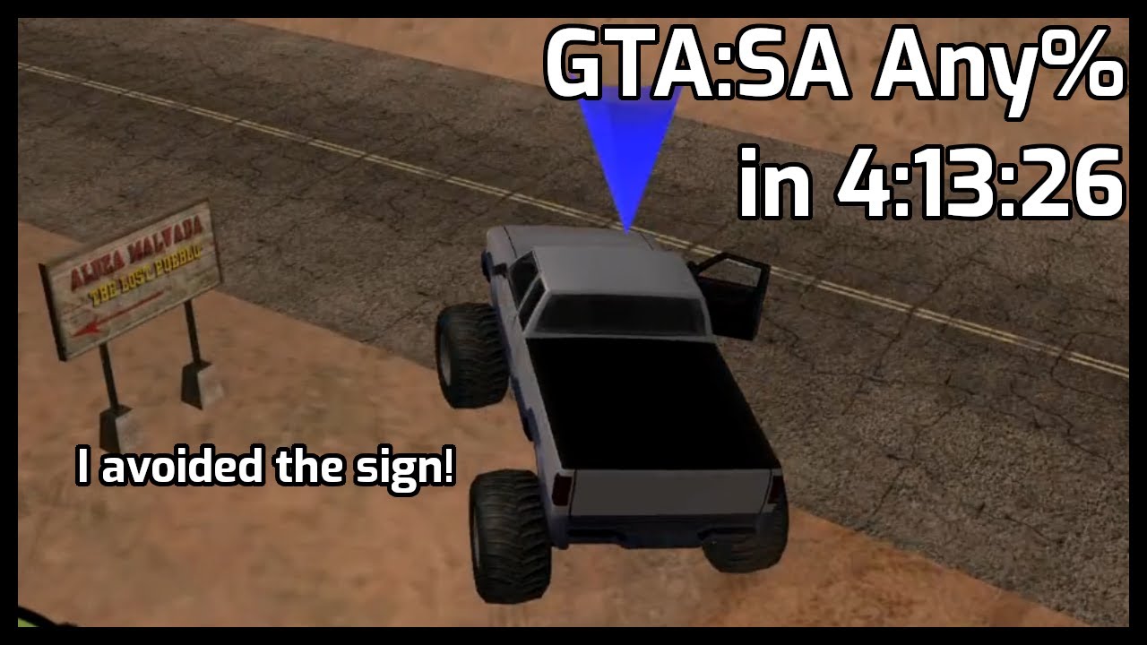 I finally finished a run! | GTA:SA Any% Speedrun in 4:13:26 - YouTube