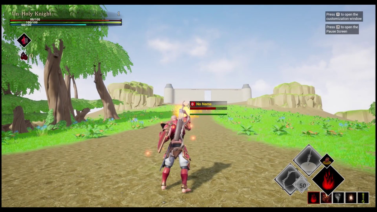 UE4 ARPG level test - YouTube