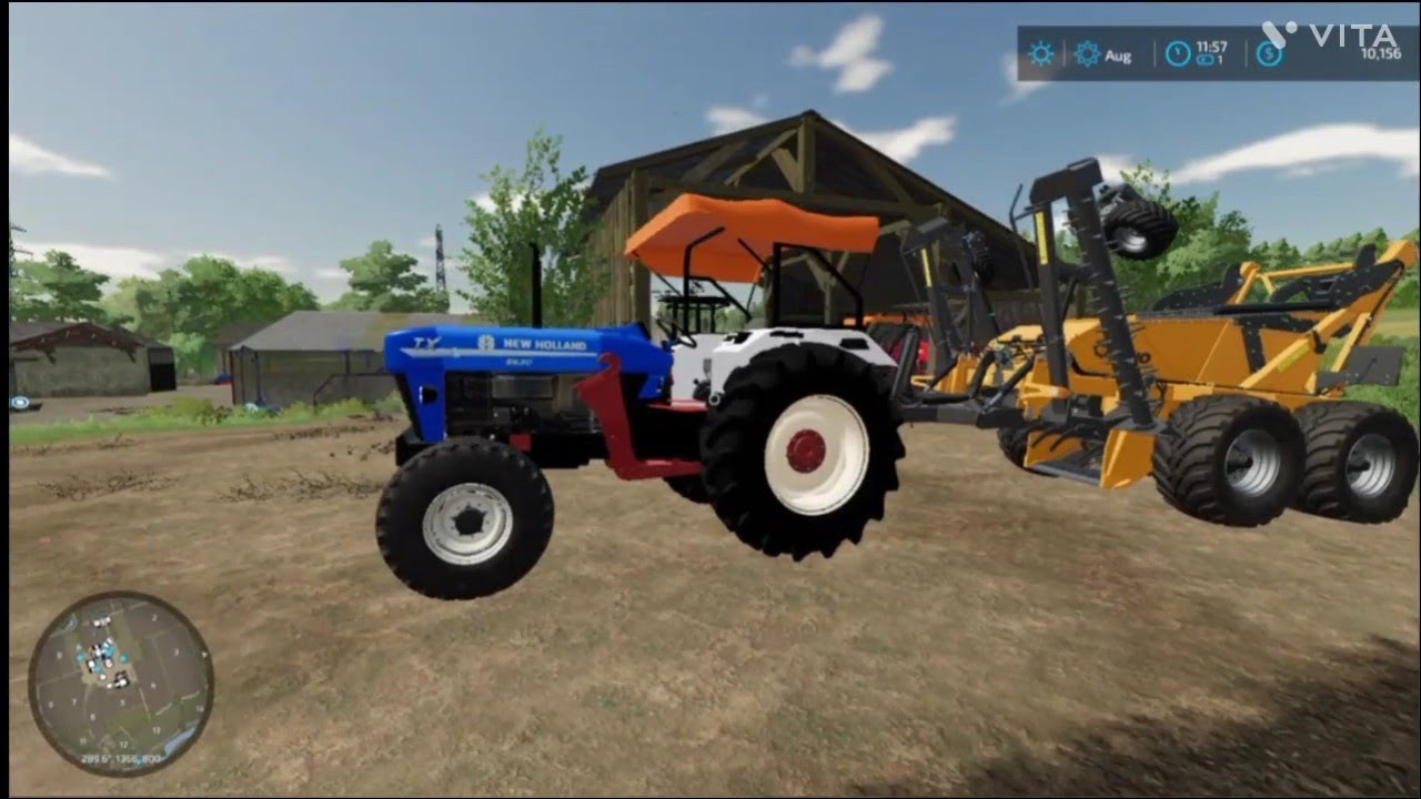 Farming Simulator 22 in NEW HOLLAND 5630 CRDI tractor mod - YouTube