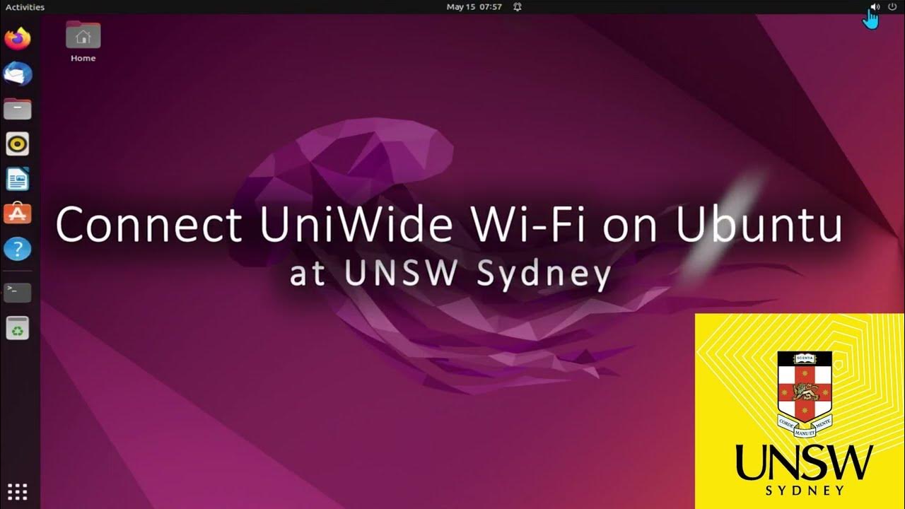 How to connect UniWide Wi-Fi on Ubuntu @ UNSW Sydney with WPA2 Enterprise Step Guide - YouTube