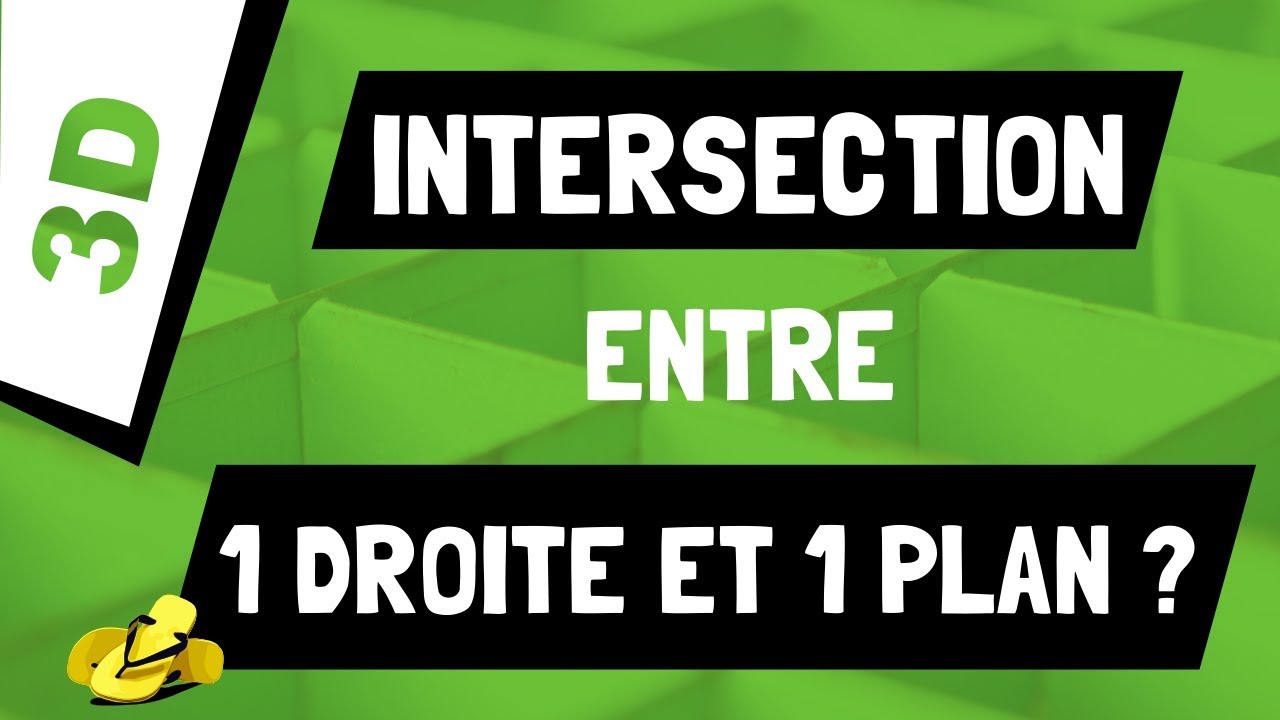 Comment calculer l'intersection entre une droite et un plan en 3D ...