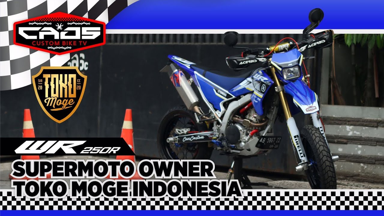 WR250R supermoto Toko Moge Indonesia - YouTube