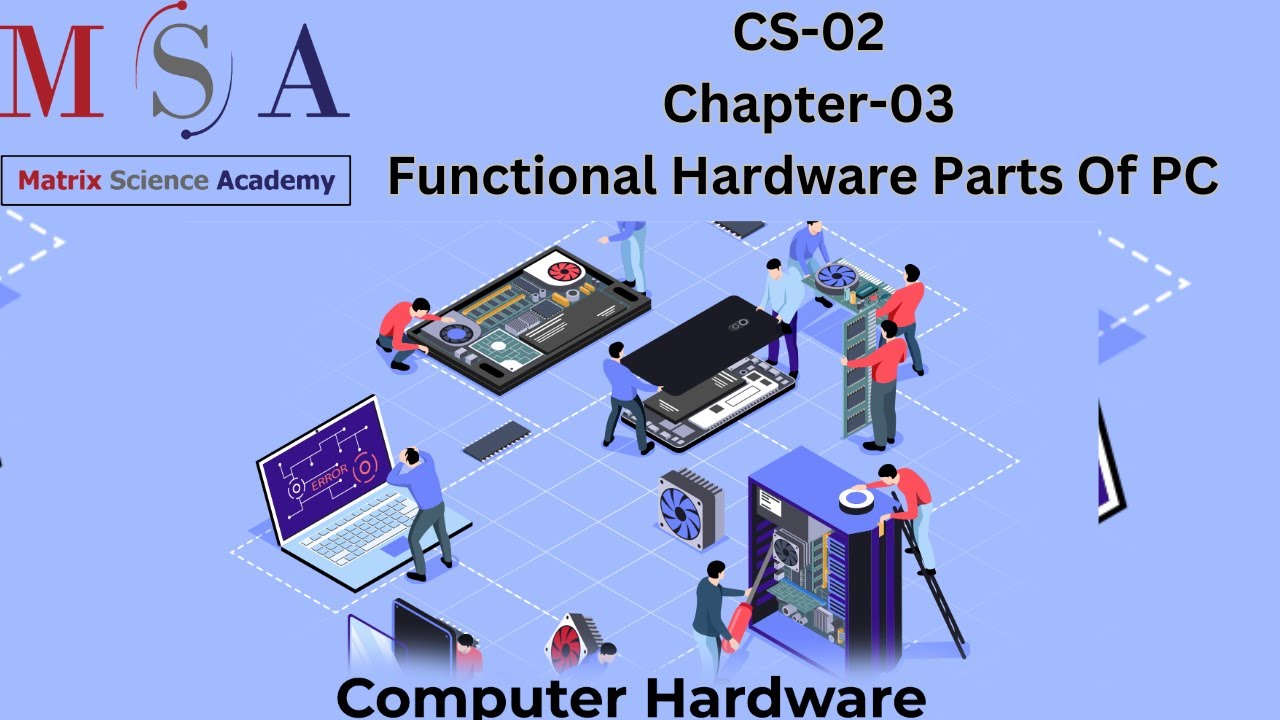 CS-02 || Chp 3 || FUNCTIONAL HARDWARE PART OF PC || Class 11 ...