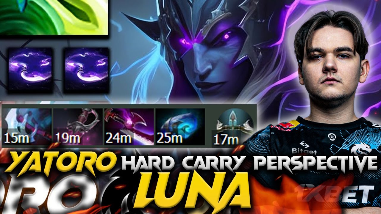 Yatoro Luna Hard Carry - Dota 2 Pro Full Gameplay Patch 7.37D - YouTube