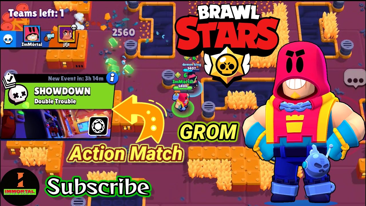 GROM (SHOWDOWN - Rank Push) | BRAWL STARS | Gameplay Walkthrough Part ...