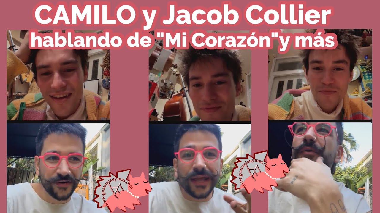 CAMILO y JACOB COLLIER hablando de MI CORAZÓN y más en español e inglés ...