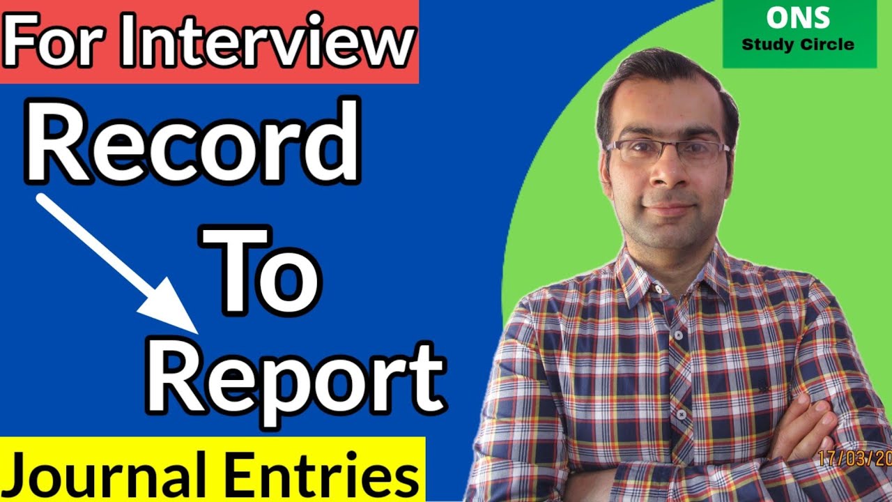 Record To Report Journal Entries | R2R Journal Entries - YouTube
