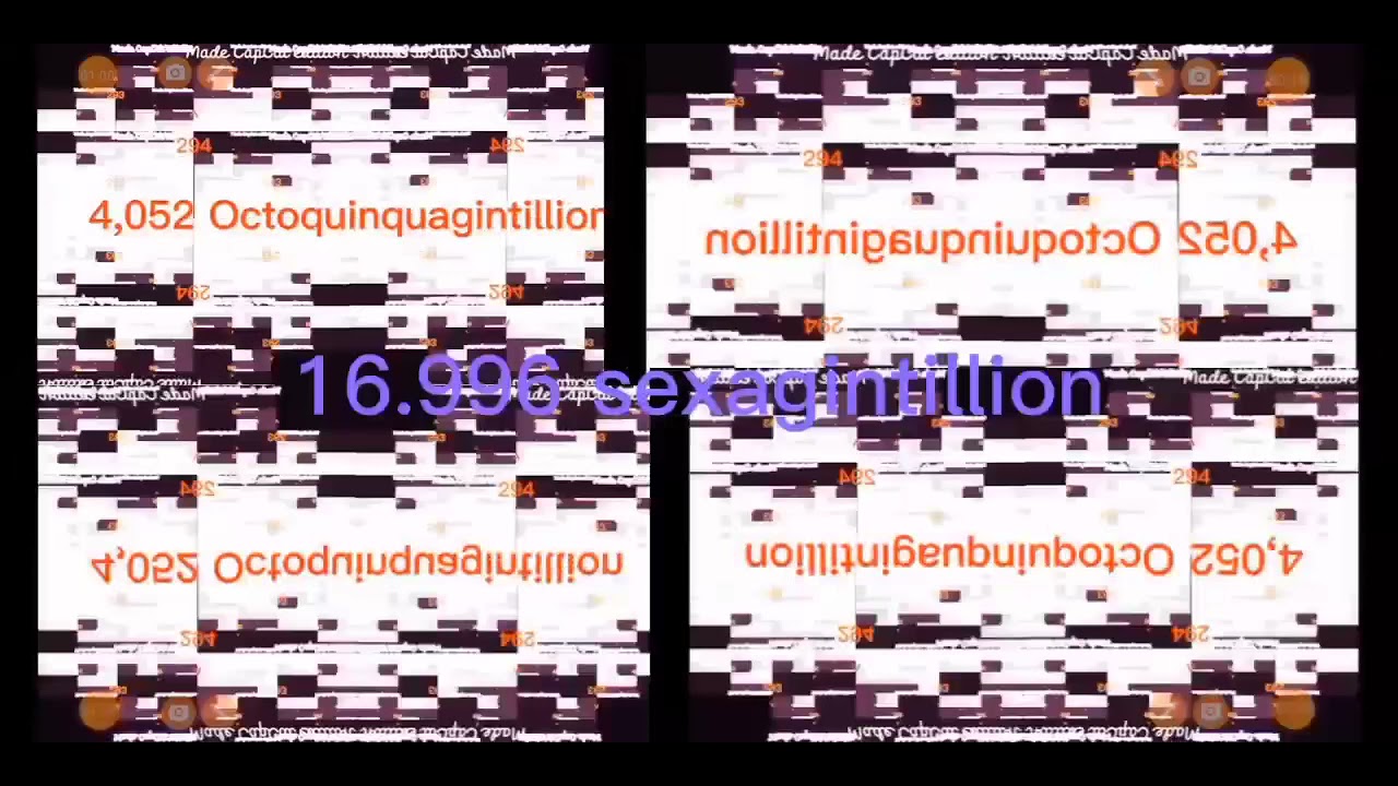 contius 16 sexagintillion to 1 quattuorsexagintillion times - YouTube