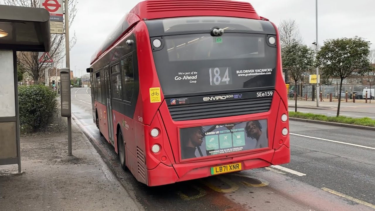 BYD E200 EV with LED Blinds SEe159 LB71 XNR on Route 184 towards Barnet ...