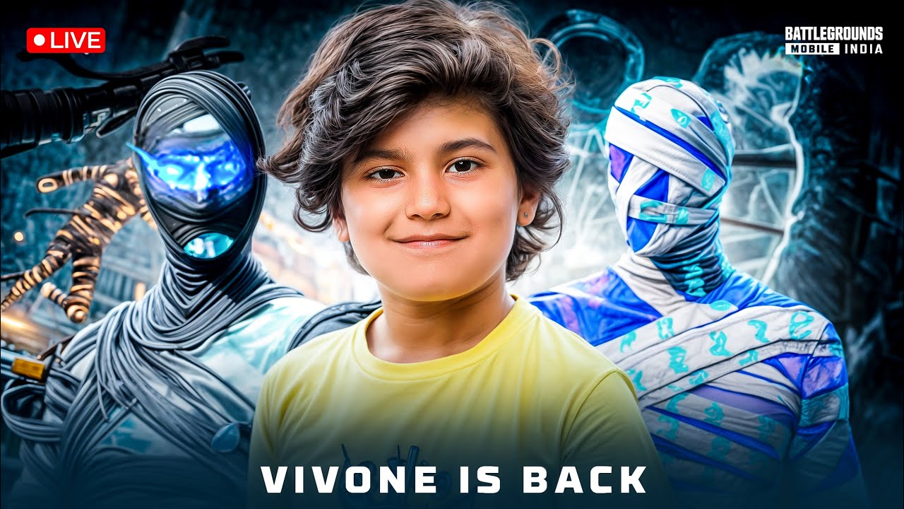 Vivone is Back with Mummy Suit | Solo V Squad Gameplay | BGMI LIVE ...