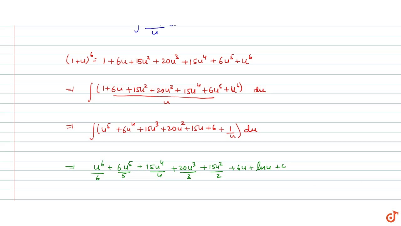 `int(x^6)/(x-1)dx` - YouTube