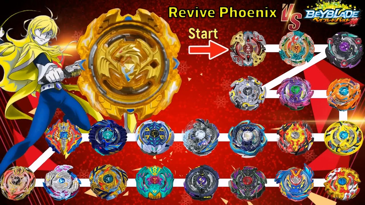 【Revive Phoenix VS ALL Beyblade Burst God Marathon Battle】 ベイブレードバースト 超 ...