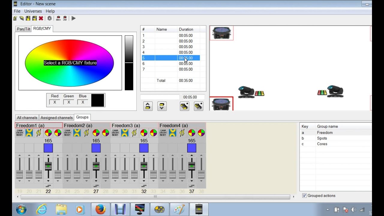 Creating "Steps" in Chauvet ShowXpress Editor Shop Time w/ DJ Jer ...