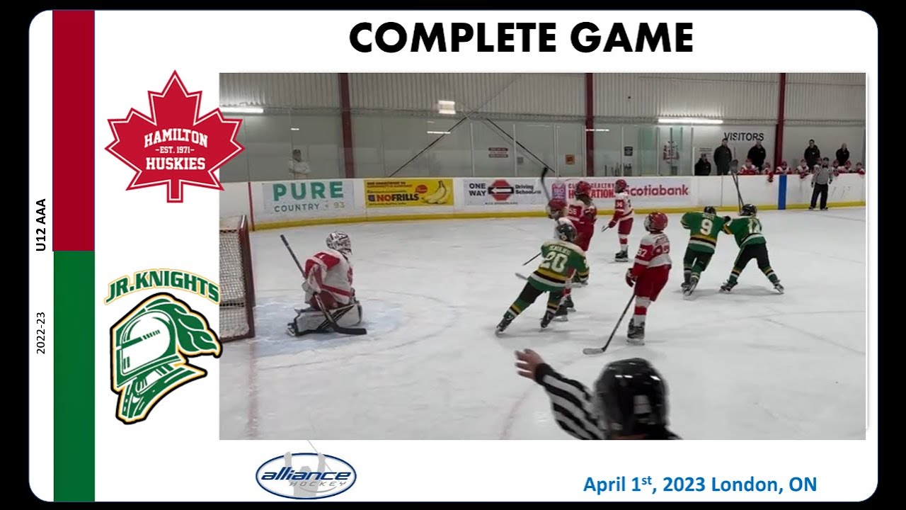2023/04/01 London Jr Knights U12 AAA vs Hamilton Huskies AAA (HD) - YouTube
